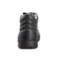 China Anti Smash Slip Resistant Middle Cut Safety Shoes Leather Material Additional Features for sale