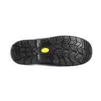 China Steel Toe Plate Genuine Leather Upper Middle Cut Safety Shoes For Long Lasting Foot Protection for sale