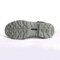 China Comfortable Middle Cut Safety Shoes EVA Insole Genuine Leather Upper Shock Absorption for sale