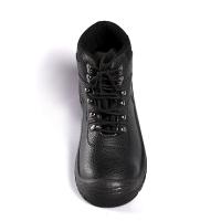 China US 6-12 Size Middle Cut Safety Shoes With 1.5kg Weight And Embossed Cow Leather Upper Material for sale