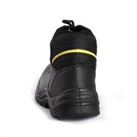 China US 6-12 Size Middle Cut Safety Shoes With 1.5kg Weight And Embossed Cow Leather Upper Material for sale