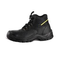 China US 6-12 Size Middle Cut Safety Shoes With 1.5kg Weight And Embossed Cow Leather Upper Material for sale