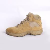 China SHENGJIE Traction High Outdoor Shoes Suede Cow Leather Oxford Fabric Waterproof Hiking Boots for sale