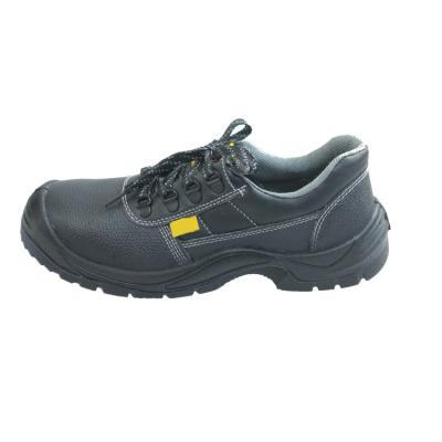 China SHENGJIE Black Lace Up Closure PU Injection Safety Shoes For Ultimate Foot Protection Steel Toe for sale