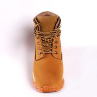 China Anti Slip Nylon Fabric Gusset Genuine Leather Upper Shoes For Long Lasting Durability for sale