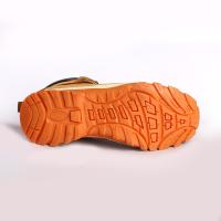 China Anti Slip Nylon Fabric Gusset Genuine Leather Upper Shoes For Long Lasting Durability for sale