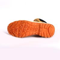 China Steel Industry Middle Cut Safety Shoes With Nubuck Cow Leather Upper And EVA Rubber Outsole for sale