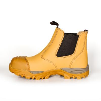 China SJ Factory Wholesale Australia Safety Boots Durable Protective Composite Toe Work Shoes Genuine Leather Material for sale