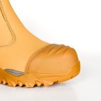 China SJ Factory Wholesale Australia Safety Boots Durable Protective Composite Toe Work Shoes Genuine Leather Material for sale