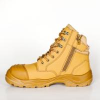 China Australia Safety Boots Quality Factory ISO PU Outsole and Genuine Leather Upper Unisex Worker Shoes for sale