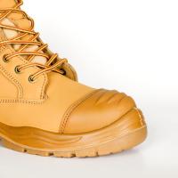 China Australia Safety Boots Quality Factory ISO PU Outsole and Genuine Leather Upper Unisex Worker Shoes for sale