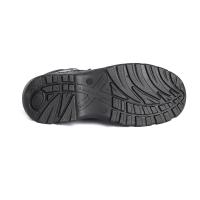 China Comfortable Breathable Genuine Leather Upper Middle Cut Safety Shoes With PUPU Sole Type for sale