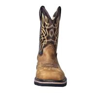 China Cowboy Square Steel Toe Spange Lining Goodyear Protection Footwear Perfect Sector for sale