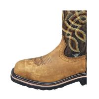 China Cowboy Square Steel Toe Spange Lining Goodyear Protection Footwear Perfect Sector for sale