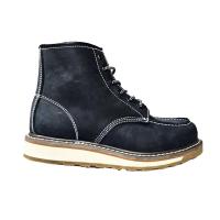 China Factory Standard Length Lace Goodyear Safety Shoes With Fabric Lining And Lace-up Closure Work Boots for sale
