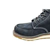 China Factory Standard Length Lace Goodyear Safety Shoes With Fabric Lining And Lace-up Closure Work Boots for sale