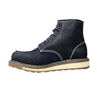 China Factory Standard Length Lace Goodyear Safety Shoes With Fabric Lining And Lace-up Closure Work Boots for sale