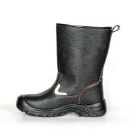 China Shengjie OEM Professional Leather Steel Toecap High Heel Shock Absorption Embossed Unisex Factory Standard Safety Shoes for sale