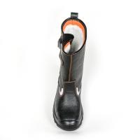 China Shengjie OEM Professional Leather Steel Toecap High Heel Shock Absorption Embossed Unisex Factory Standard Safety Shoes for sale