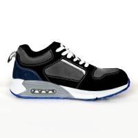 China Factory Sports Construction Workers Cement With Comfortable EVA Insole And Mesh Upper Safety Shoes for sale