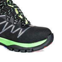 China Different Sizes And Finishes Steel Toe With Metal Eyelets Safety Shoes Unisex Mid Cut High Heel Work Boots for sale