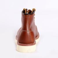 China Lightweight Goodyear protection footwear with Lace-up Closure and EVA Sole Material RED Work Boots for sale