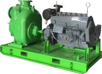 China 6 8 10 12 Inch Mobile Diesel Engine Water Pump Self-Priming Trailer Sewage Pump for sale