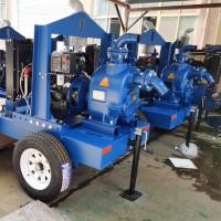China Ocean Pump New Trailer Type Diesel Engine Self-Priming Water Pump for sale