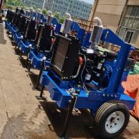 China Ocean Pump New Trailer Type Diesel Engine Self-Priming Water Pump for sale