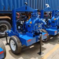 China Ocean Pump New Trailer Type Diesel Engine Self-Priming Water Pump for sale