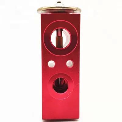 China Red Metal Auto Air Conditioning Expansion Valve Replacement Universal Compatibility for sale