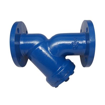 China ANSI 150 DIN PN16 Double Flanged Y type strainer filter with ss304 Mesh for sale