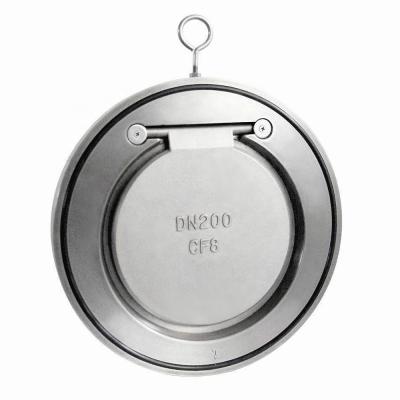 China Rubber Viton Lined Single leaf thin disc Flapper Check Valve BS5153 for sale