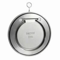 China Stainless Carbon Steel cf8 cf8m wcb EPDM NBR Viton Lined Single leaf thin disc Flapper Swing Check Valve Price for sale
