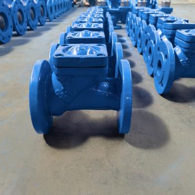 China Flanged check valve swing type EPDM Seat PTFE Gasket Water Air Oil for sale