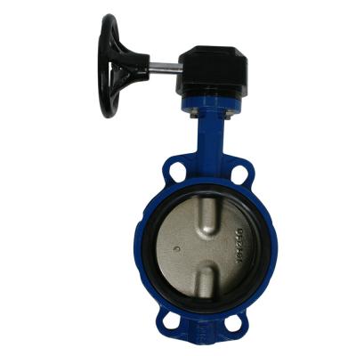 China Dn150 Dn50 Dn250 Dn200 10 Inch Soft Seat Pneumatic Actuated Ductile Cast Iron Air Motorized wafer Butterfly Valves for sale