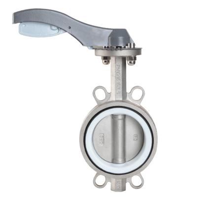 China wafer style stainless steel butterfly valves for sale