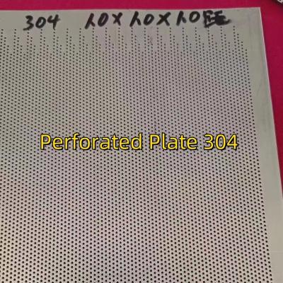 China Stainless Steel Perforated Sheet SUS304 1MM THK X HOLE Ø1MM X PITCH 2MM X L1000MM X 2000MM for sale