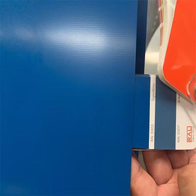 China PPGI PPGL Brazil Ral9003 PVC Plastic Film Color Coated Galvanized Sheet for sale