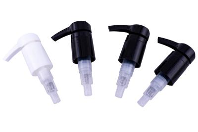 China 0.4cc Long Nozzle Sprayer Gold Silver Luxury 24/410 Plastic Aluminum Cream Lotion Pump for sale