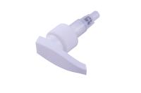 China UV Coat Long Nozzle Sprayer Shiny Gold Luxury 24/410 Plastic Aluminum Cream Lotion Pump for sale