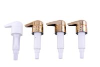 China Food Grade 28mm Lotion Pump Head Cover 28/400 Gold Dispenser 8.0cc For Dosage Syrup Bottle for sale