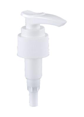 China PP Material Lotion Dispenser Pump Plastic Ribbed Smooth Aluminum 2.0CC for sale