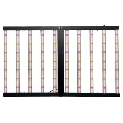 China 1000W Foldable LED Grow Light 4*6ft Outside 10 Bar LED Grow Light for sale