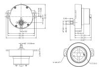 China Plastic DC Spur Gear Motor 19.7rpm speed Transmission ratio 114 for sale