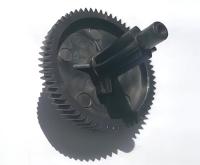 China Helical Molded Plastic Gear Shaft Black Color For Music Instruction for sale