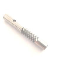 China 54mm Length Polish Worm Gear Shaft For Industrial Lifting Machinery for sale