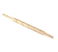 China Precision Brass Steel Worm Gear Shaft 7.96mm Diameter 112mm Length for sale