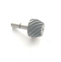 China Mechanical Metal Bevel Gears 20 Degree Pressure Angle With Black Coating Treatment for sale