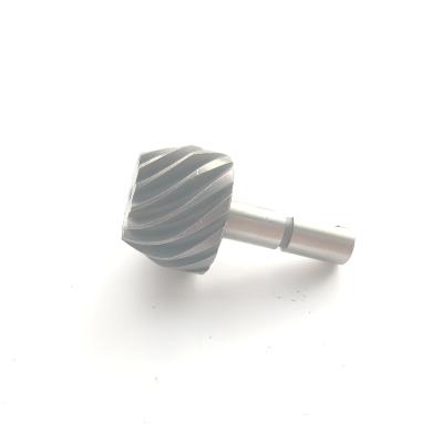 China Mechanical Metal Bevel Gears 20 Degree Pressure Angle With Black Coating Treatment for sale